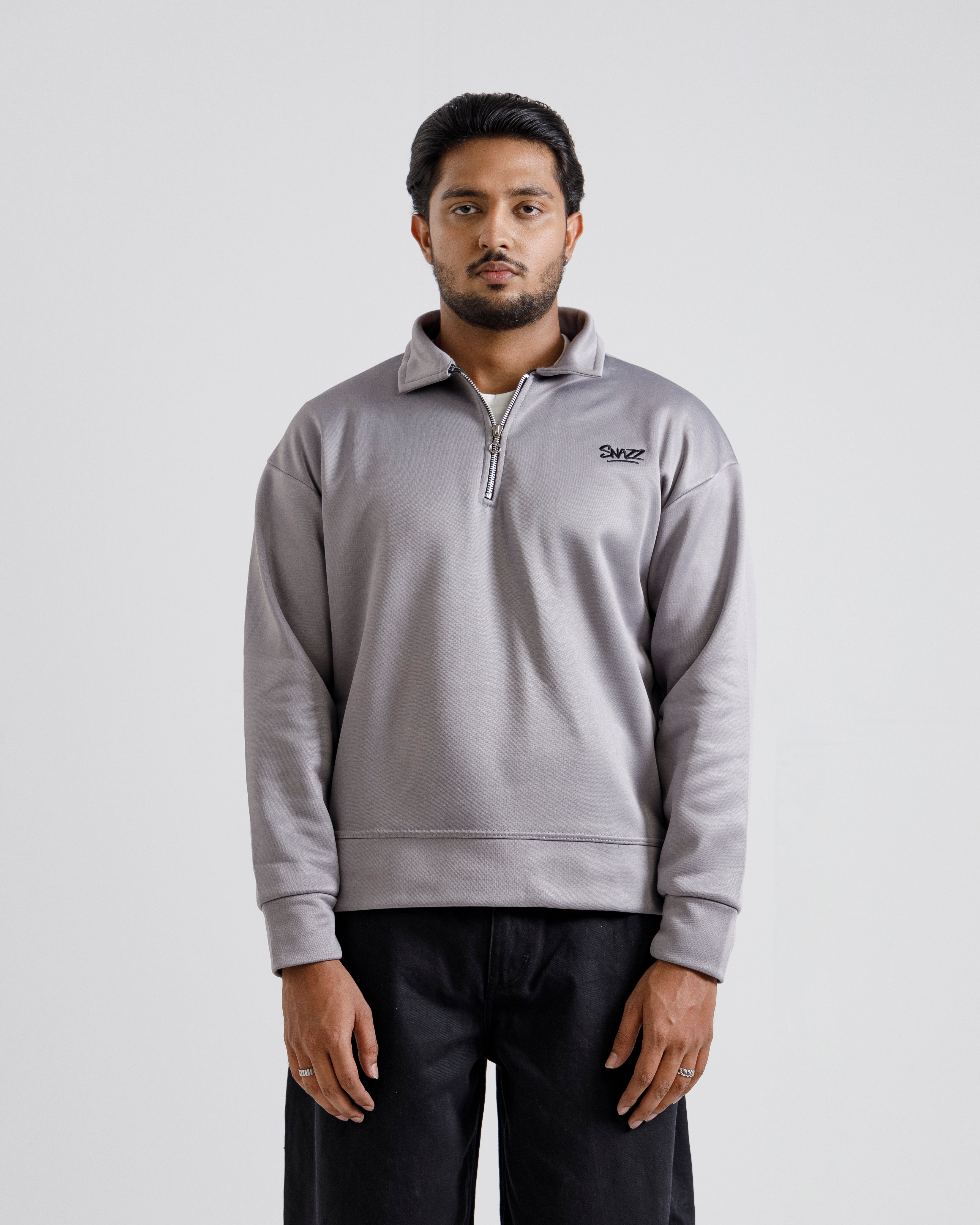 Chrome Quarter Zipper – SNAZZ